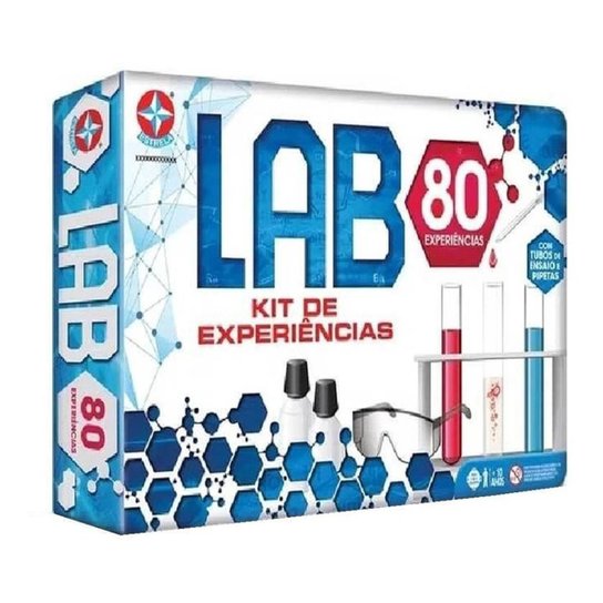Kit De Experiências Lab 80 Brincando de Cientista Estrela | Netshoes