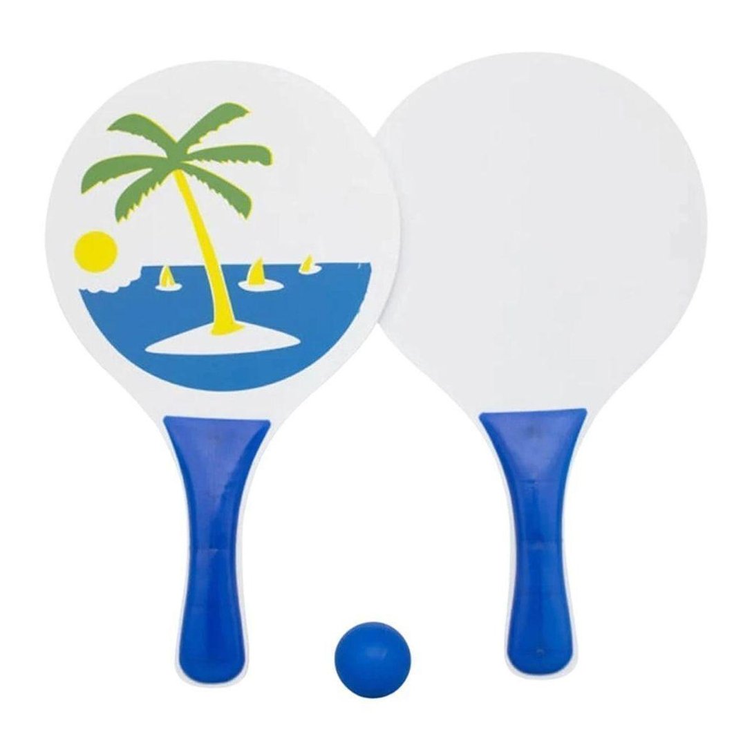 Kit Frescobol Convoy Sport - Azul Único - Azul | Netshoes