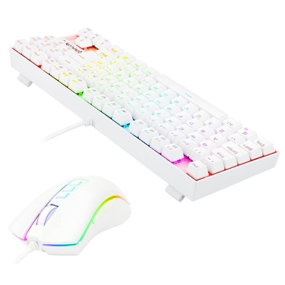 Kit Gamer Redragon RGB, Headset Lamia 2, Drivers 40mm + Teclado Kumara ...