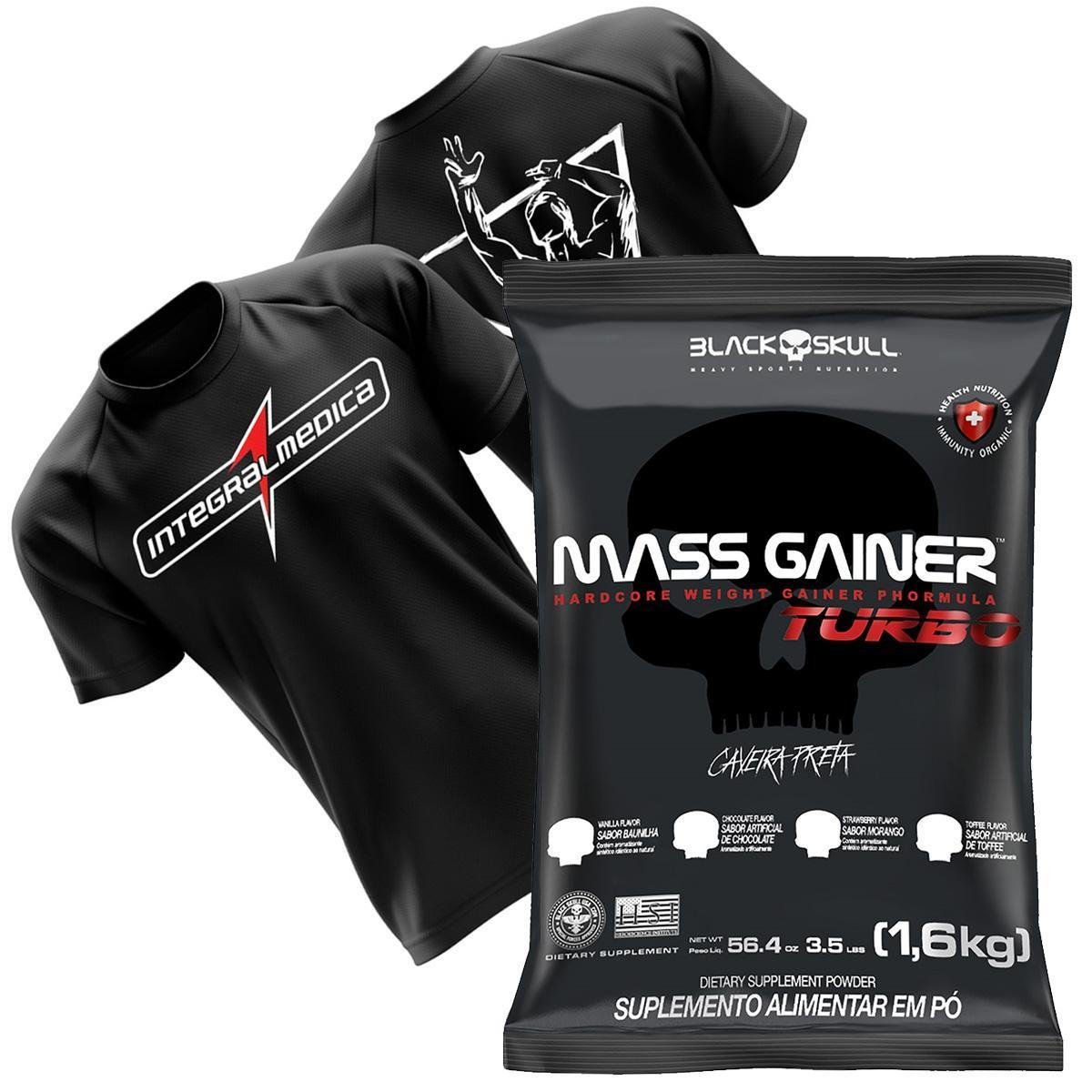 Kit Hiper Calórico Massa 1,6kg + Camiseta Integralmedica - undefined ...