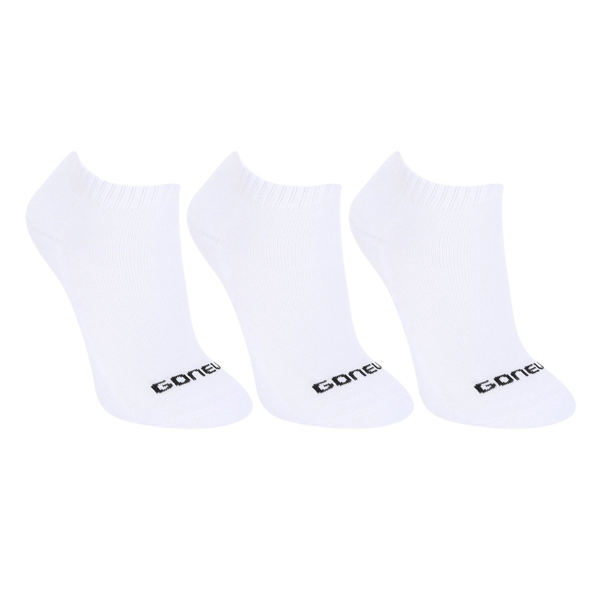 Kit Meia Gonew Básica Sem Cano c/3 Pares - Branco | Netshoes