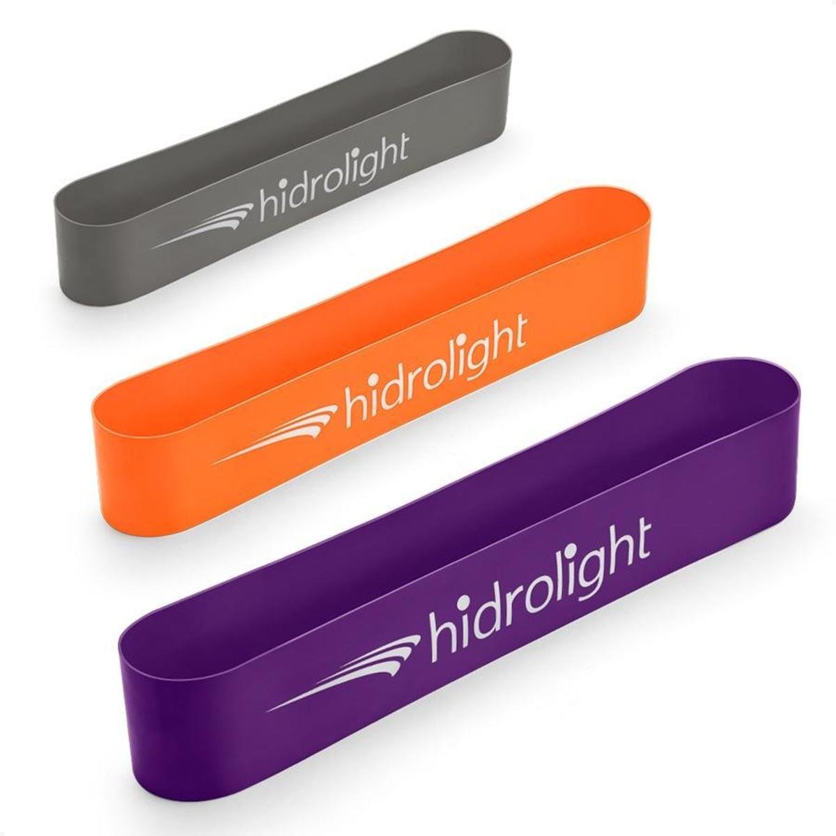 Kit Mini Band Elástico Funcional com 3 peças - Hidrolight - Colorido ...