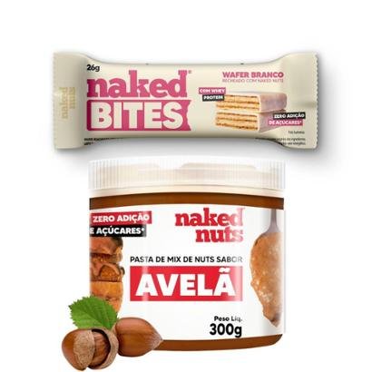 Kit Naked Nuts Pasta Creme Sabores 300g+ Wafer Branco Wey - undefined | Netshoes