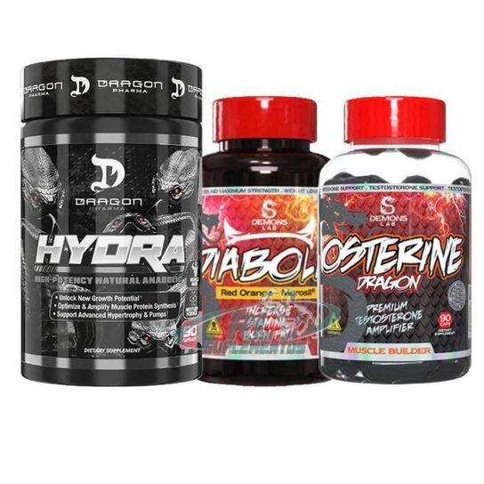 KIT OSTERINE DEMONS LAB + TERMOGÊNICO DIABOLIK DEMONS LAB + PRÓ ...