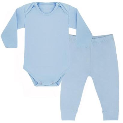Kit Pijama Térmico Body e Calça Bebê Energy Thermo Dry Claro Everly ...