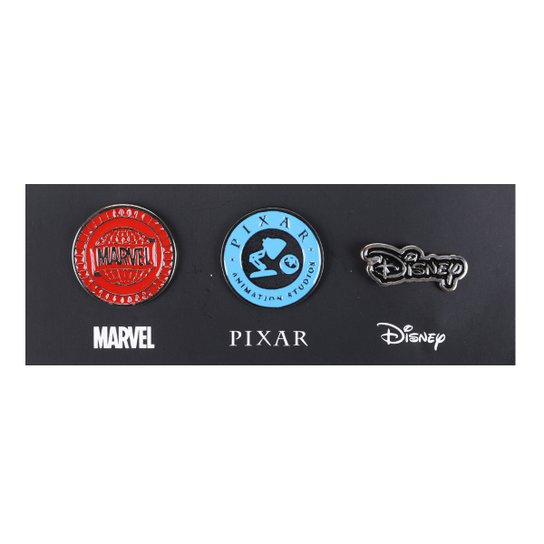Kit Pin Disney Marvel Pixar Esmaltado C/ 3 Unidades - Prata | Netshoes