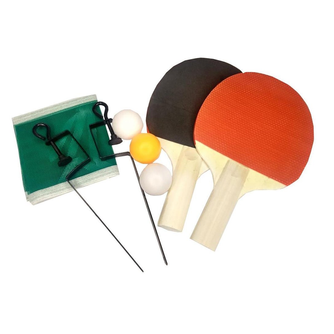 Kit Ping Pong Gold Sports Lazer - 2 raques 3 bolas rede e suporte ...