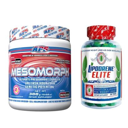 KIT SUPLEMENTO MESOMORPH 388G APS + TERMOGÊNICO EMAGRECEDOR LIPODRENE ...