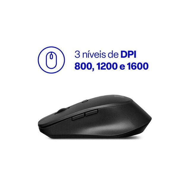 Kit Teclado e Mouse Sem Fio Multilaser USB 2.4GHz Recarregável DPI ...