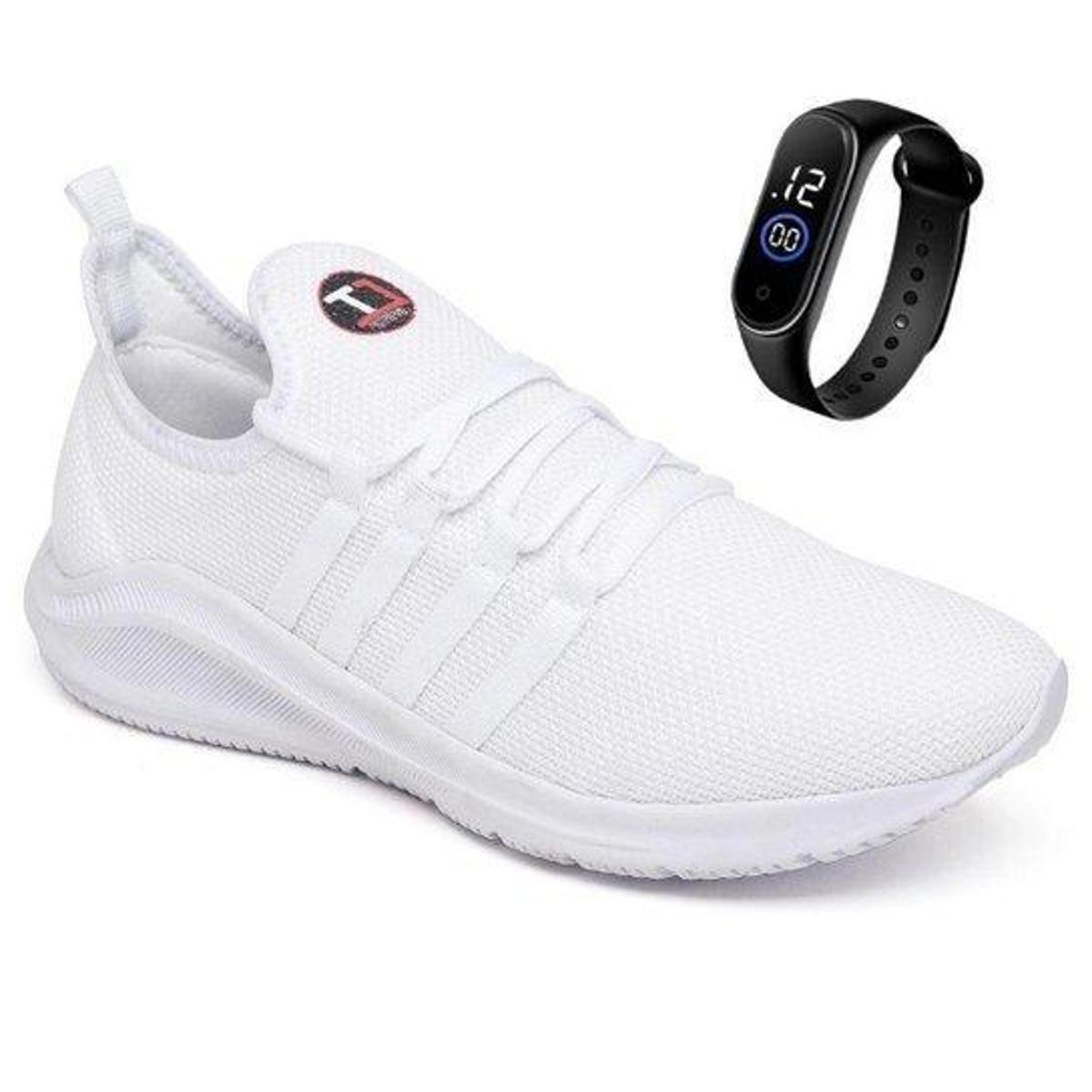 Kit Tênis Esportivo Masculino Academia Corrida Caminhada Treino Leve ...