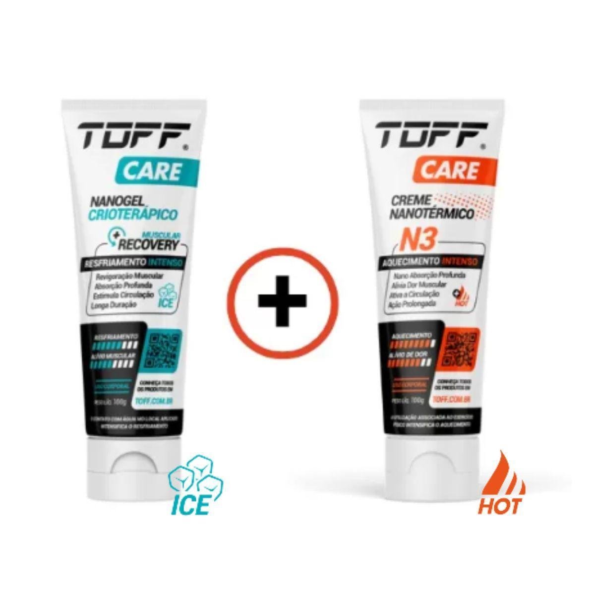 Kit Toff Gel Crioterápico + N3 Creme Nanotérmico Intenso - Branco ...