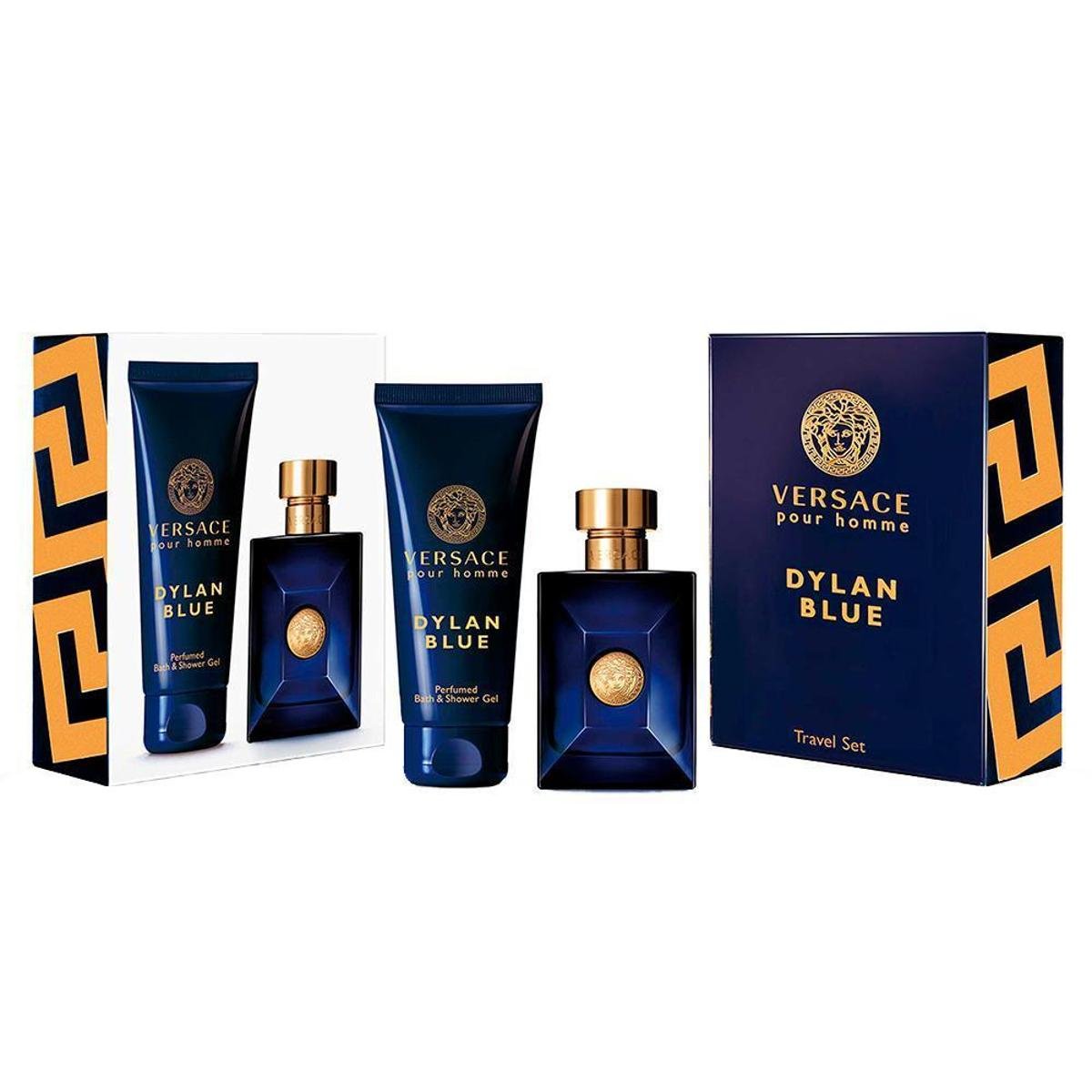 Kit Versace Dylan Blue Ph EDT Perfume Masculino 50ml e Gel de Banho ...