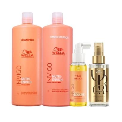 Kit Wella Professionals Invigo Enrich Profissional Oil - 4 Produtos ...