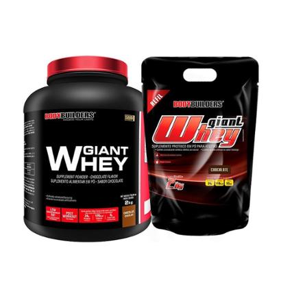 Kit Whey Giant Whey 2kg + Whey Giant Whey Refil 2kg - BB - undefined ...