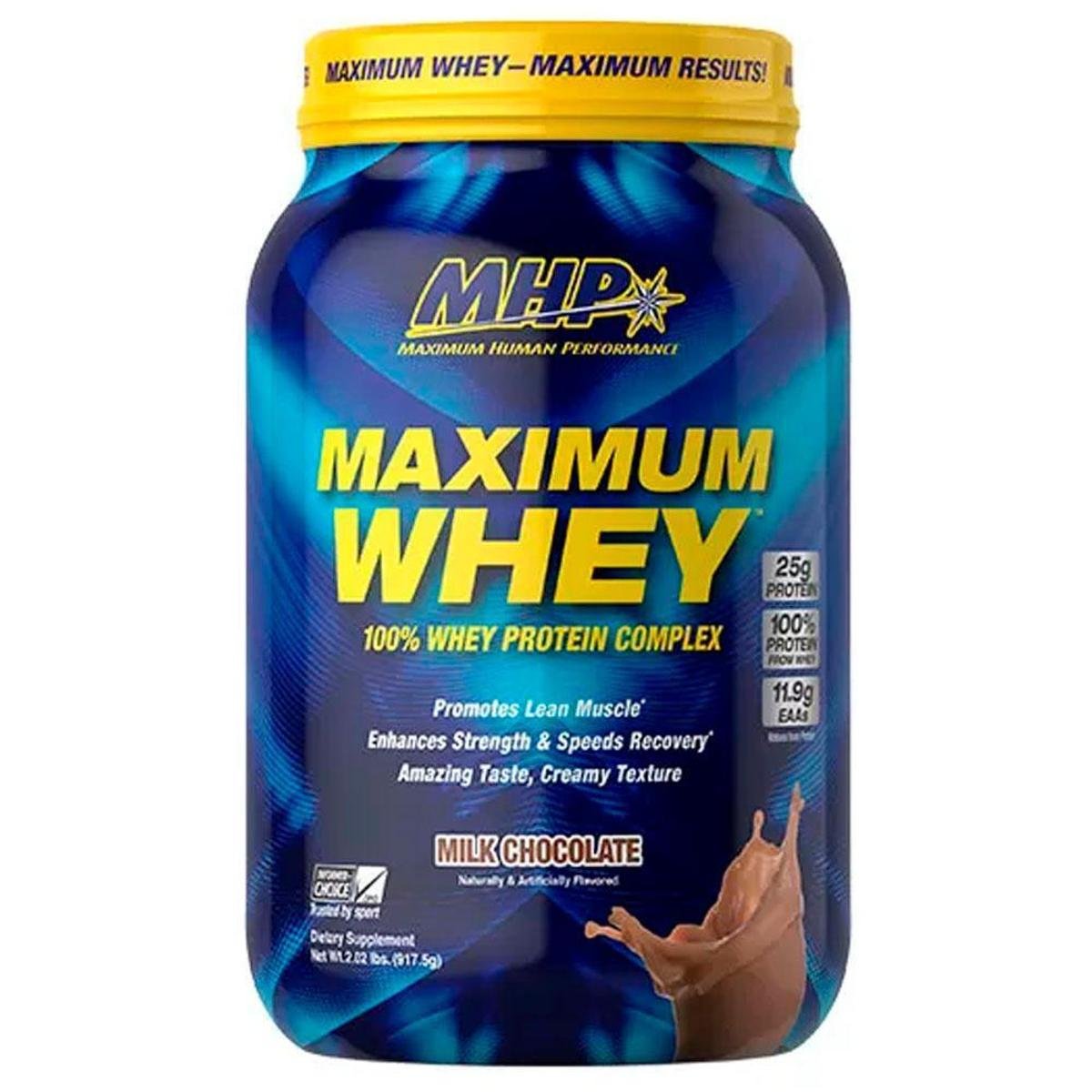 Kit Whey Maximum 2Lbs MHP Milk Chocolate + Creatine Powder 150g Optimum ...