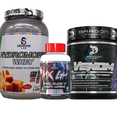 KIT/COMBO HYDROMORPH 900G DEMONS LAB + MK GH DEMONS LAB + VENOM - undefined | Netshoes