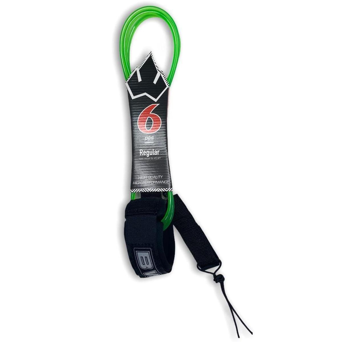 Leash Banana Wax 6 Pés Regular 6mm - Verde Transparente - Verde | Netshoes
