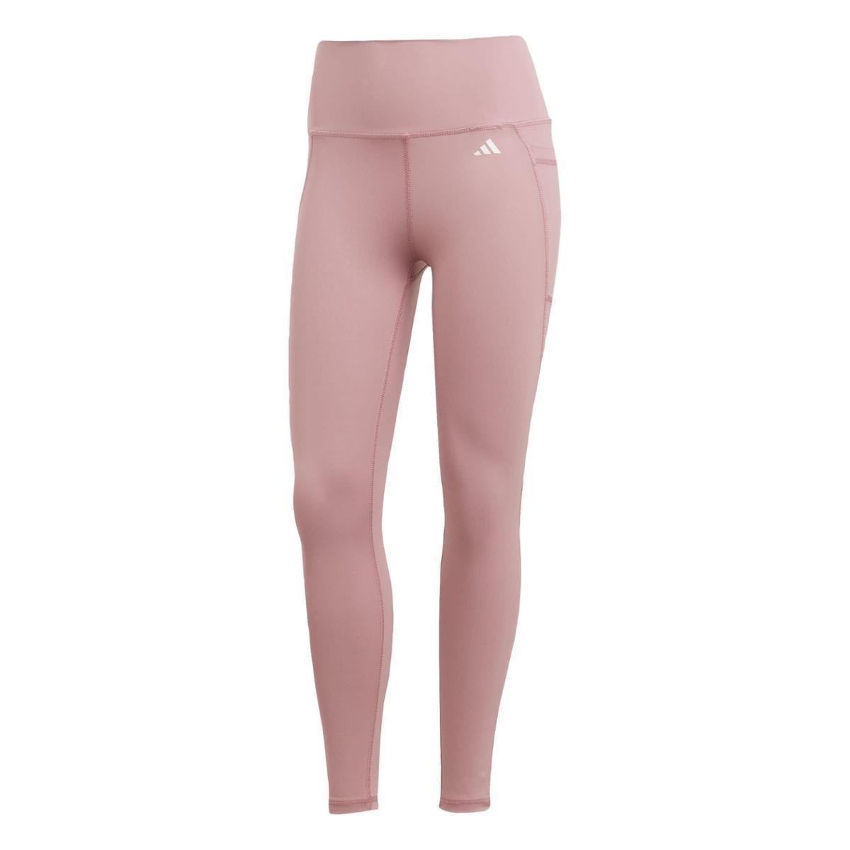 Legging 7/8 Cintura Alta Bolso Optime Adidas - Rosa | Netshoes