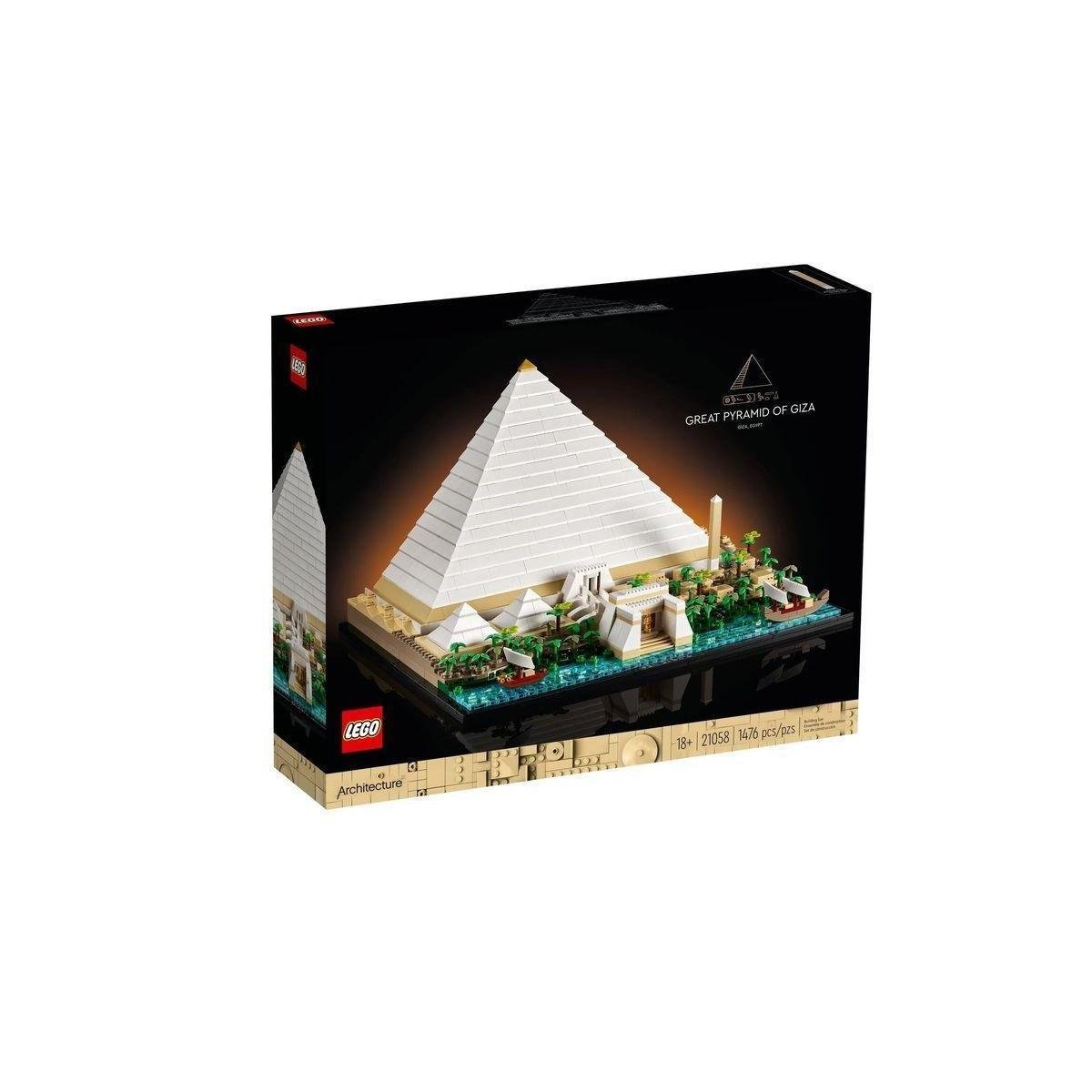 Lego Architecture 1476 Peças Grande Pirâmide de Gizé 21058 - Colorido ...