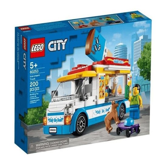 Lego City Veiculo Ice Cream Van De Sorvetes 200 Peças 60253 - N/A ...
