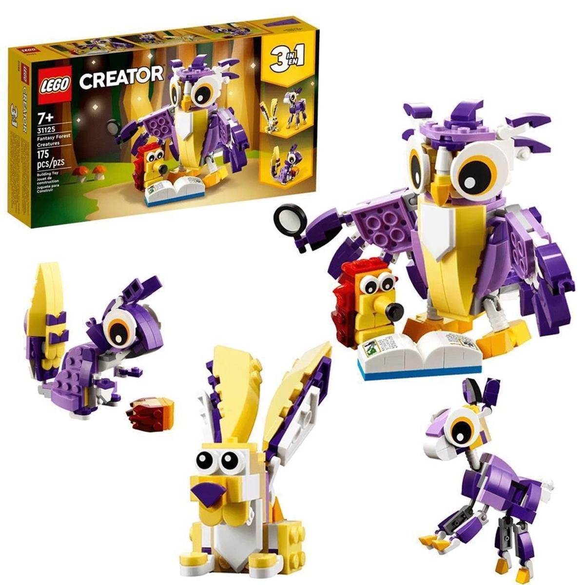 Lego Creator Criaturas da Floresta da Fantasia 31125 - N/A | Netshoes