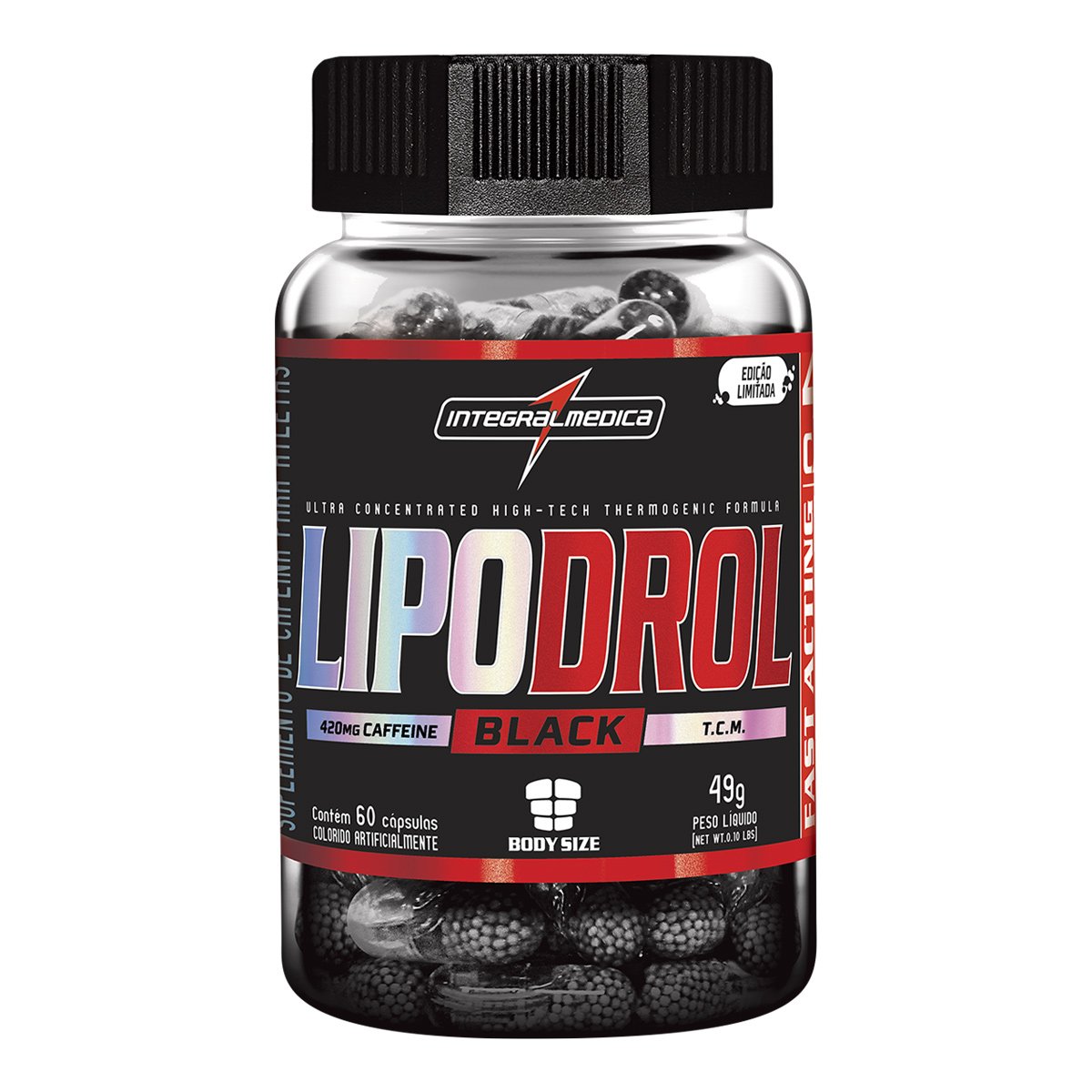 Lipodrol Black 60 Cáps - Integralmédica em Promoção no Oferta Esperta