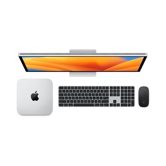 Mac Mini, Chip M2 da Apple com CPU de 8 núcleos e GPU de 10 núcleos, de ...