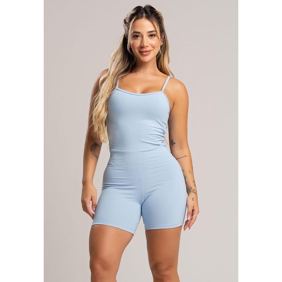 Macaquinho Fitness Alcinha Costas Nua Poliamida Mvb Modas - Marrom ...