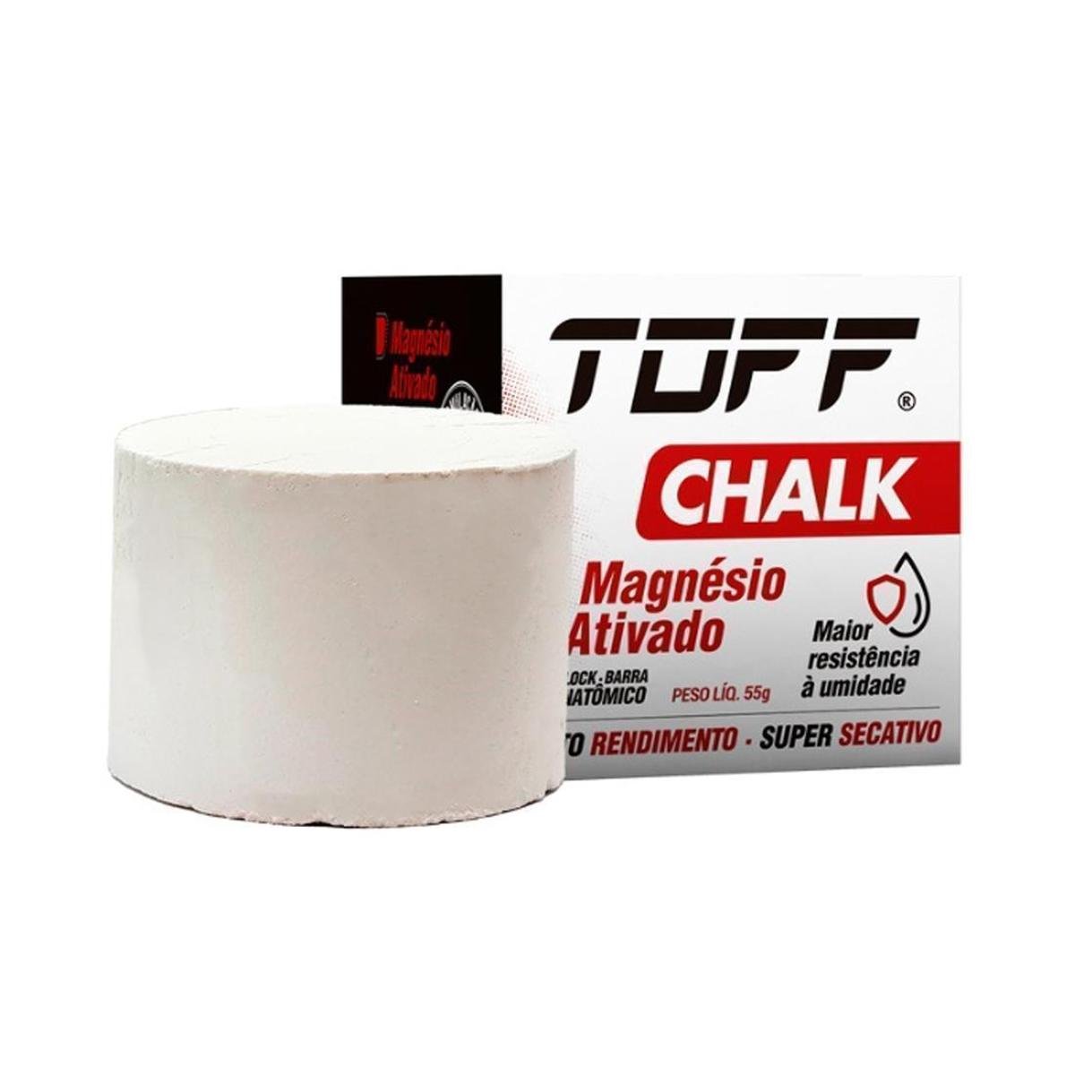 Magnésio Ativado Em Pedra 55g Toff Chalk Block - Branco | Netshoes