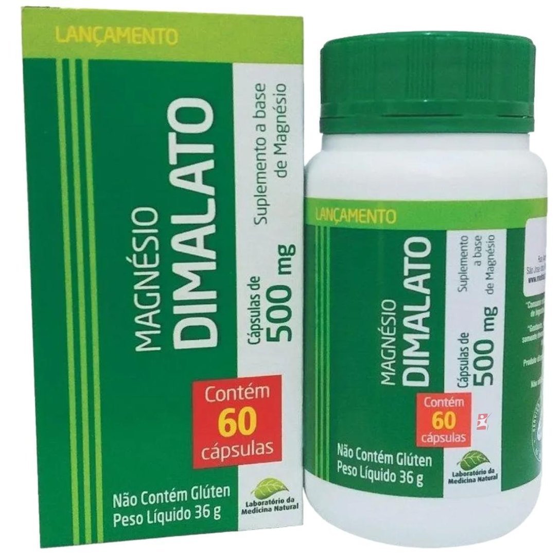 MAGNESIO DIMALATO 60 CÁPSULAS - MEDINAL - Incolor | Netshoes