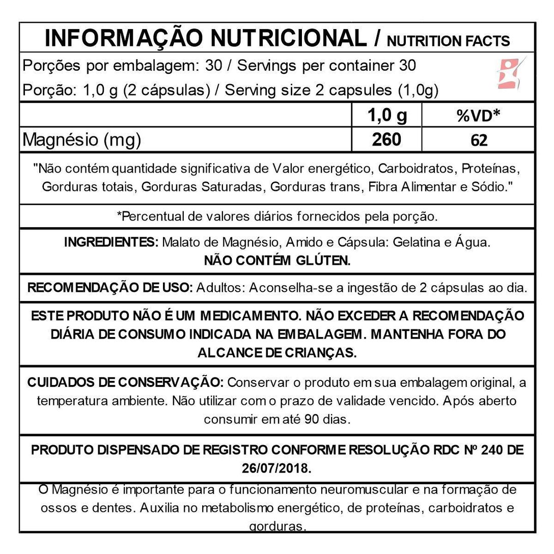 MAGNESIO DIMALATO 60 CÁPSULAS - MEDINAL - Incolor | Netshoes