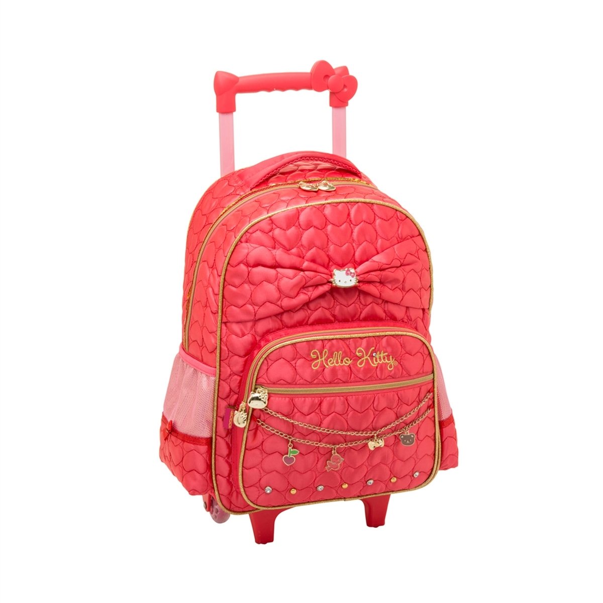 Mala De Carrinho Hello Kitty Sparkling Coral - Vermelho | Netshoes