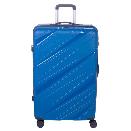 Mala de Viagem Grande com Rodas 360° PP Start - Azul - Azul | Netshoes
