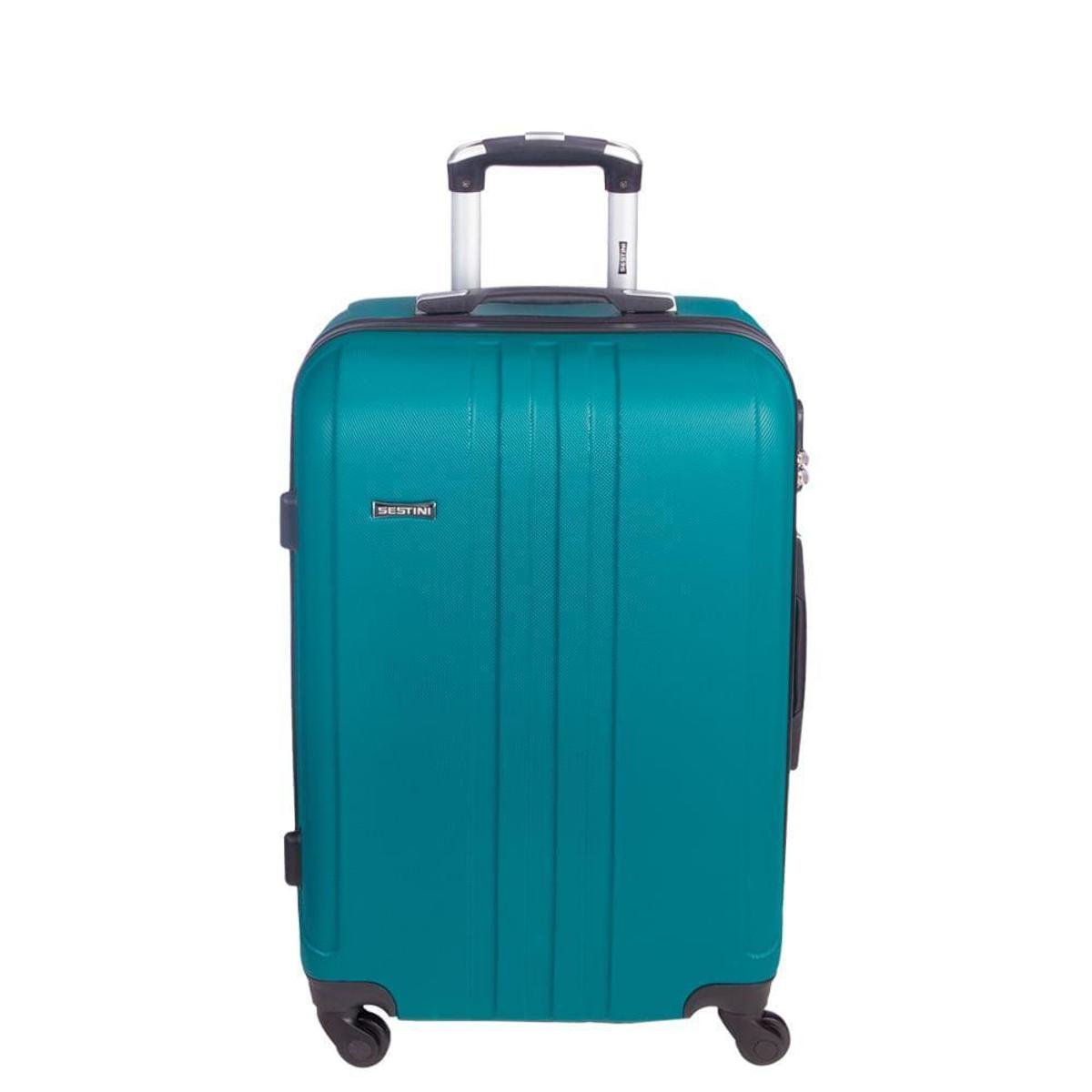 Mala de Viagem Média com Rodas 360º Gama - Petróleo - Azul | Netshoes