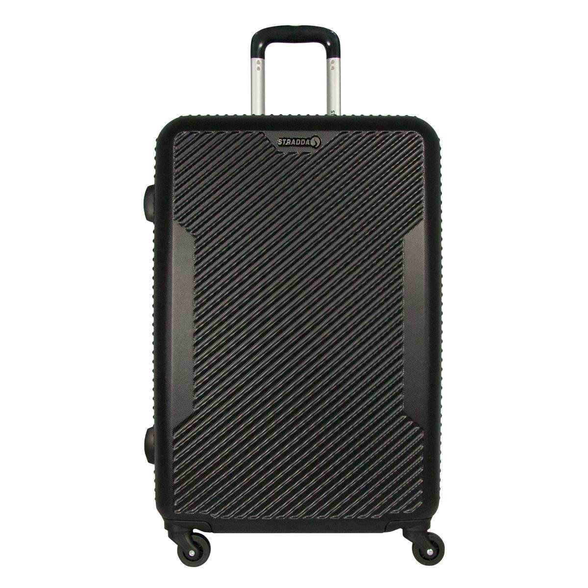 Mala Média 23kg Rígida Rodas Giro 360° Perfeita Stradda PRETO - Preto ...