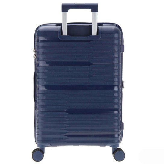 Mala média rígida Plattinum com expansor - Azul Petróleo | Netshoes