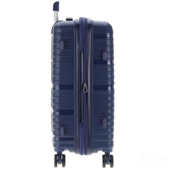 Mala média rígida Plattinum com expansor - Azul Petróleo | Netshoes