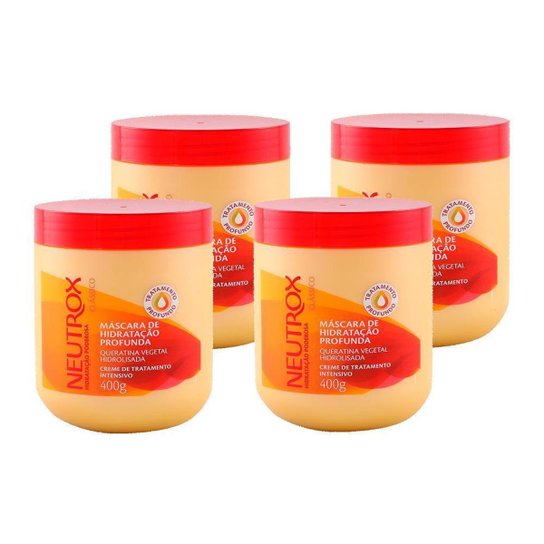 Máscara de Hidratação Produção Neutrox Clássico Queratina Vegetal ...