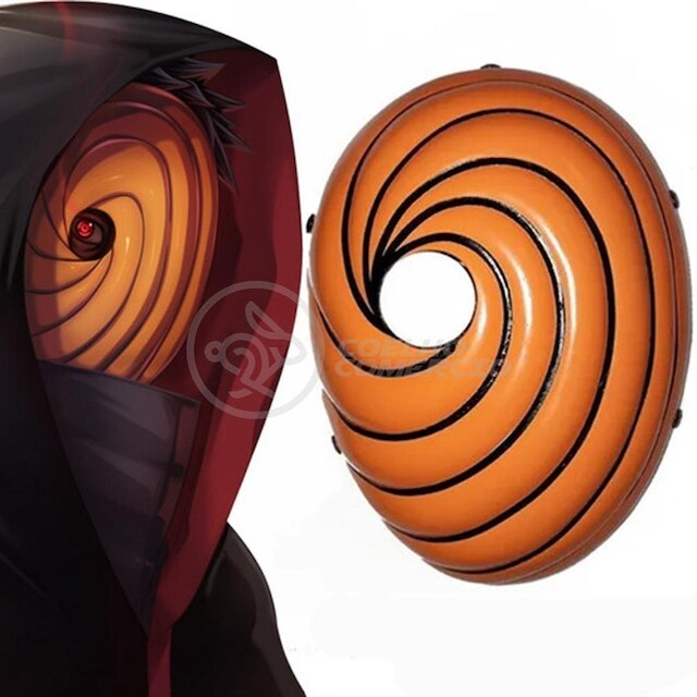 Máscara Fantasia Ninja Anime Tobi Obito Uchiha Akatsuki Shippuden ...