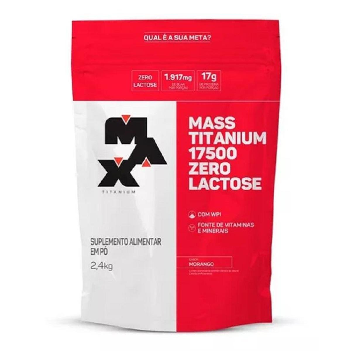 MASS TITANIUM 17500 ZERO LACTOSE 2,4KG MAX TITANIUM - undefined | Netshoes