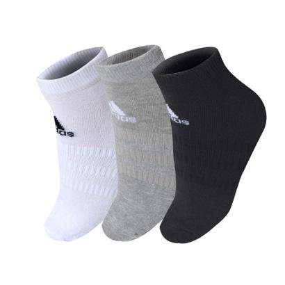 Meia Adidas Cano Baixo DZ9400 Preta Branca e Mescla - Pack com 03 ...