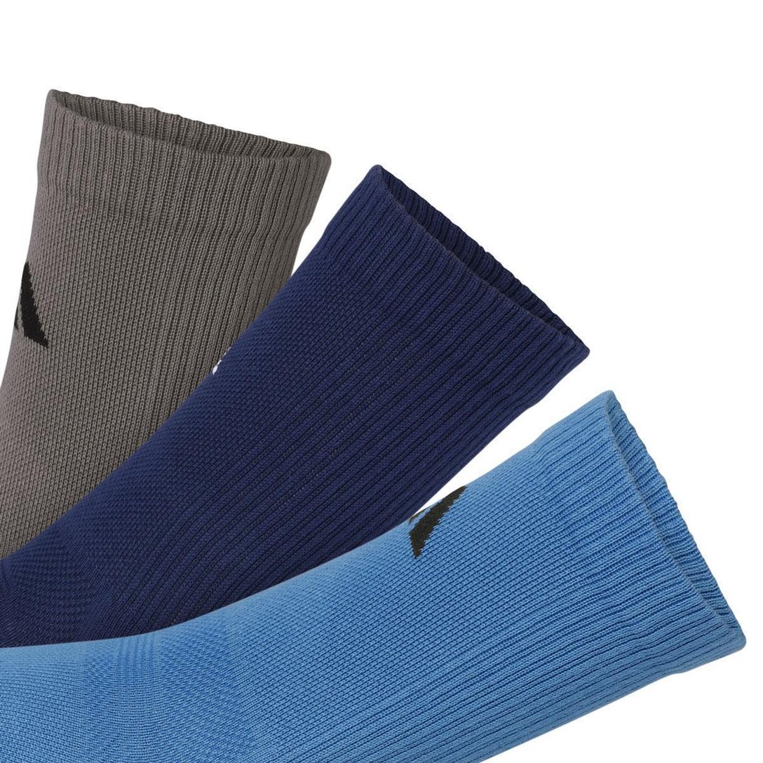 Meia Adidas Performance Climacool Com 3 Pares - Marinho Azul e Cinza - Azul | Netshoes