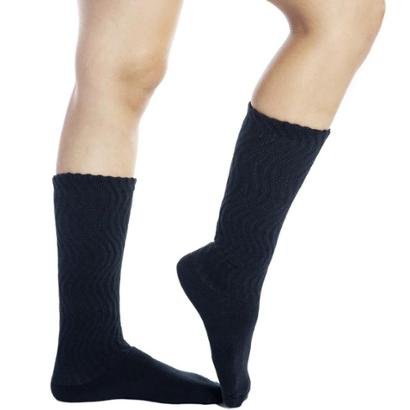 Meia Cano Alto Lupo Sport Feminina Atoalhada - Preto | Netshoes