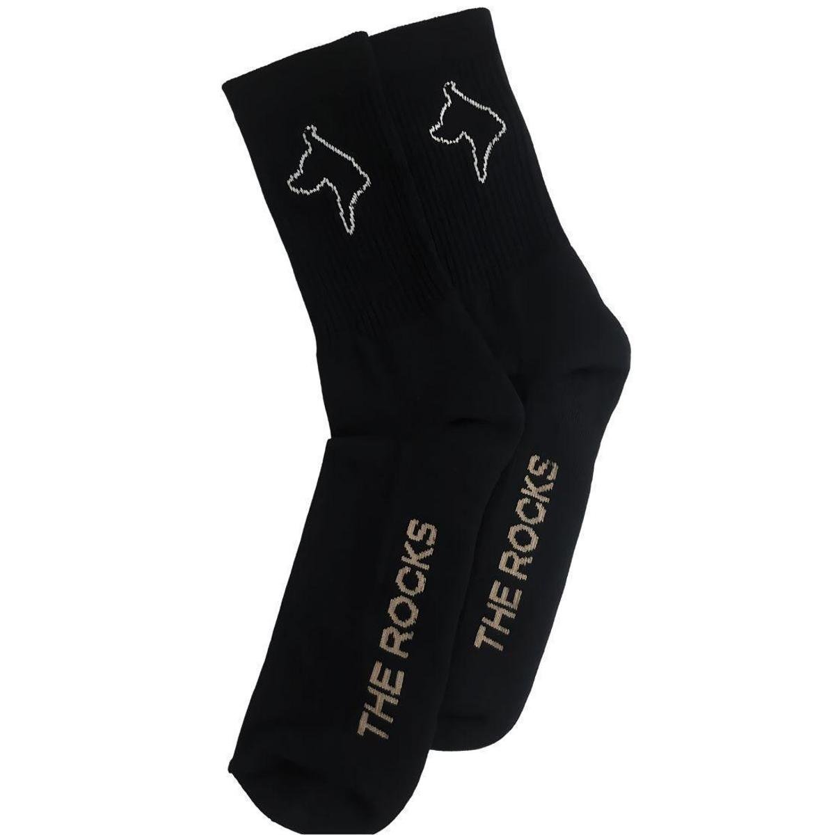 Meia Cano Alto Masculina Atoalhada The Rocks - Preto | Netshoes