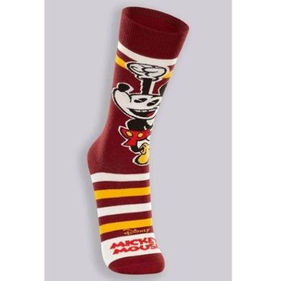 Meia Disney Adulto Urban Mickey Vermelho - Vermelho | Netshoes