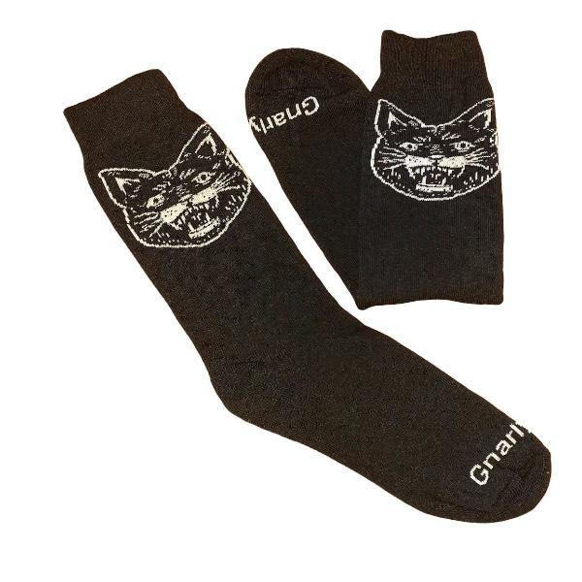 Meia Gnarly Foot Cano Alto - Cat Black - Preto | Netshoes
