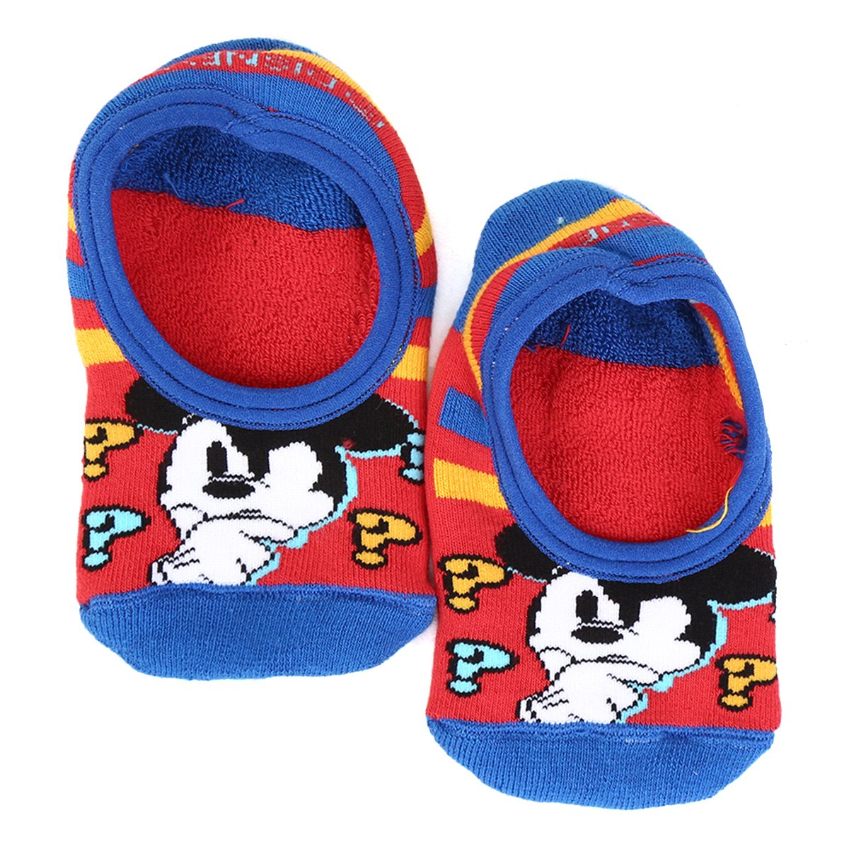 Meia Infantil Lupo Disney Mickey Antiderrapante Vermelho Netshoes