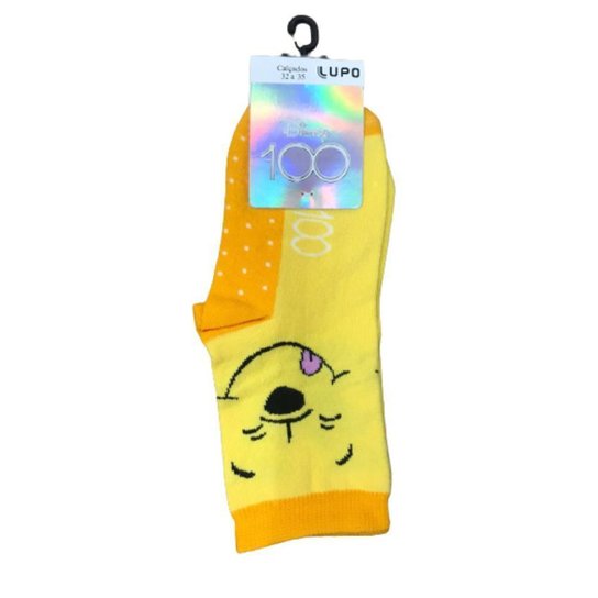 MEIA LUPO DISNEY REF:2300 INFANTIL - Laranja | Netshoes