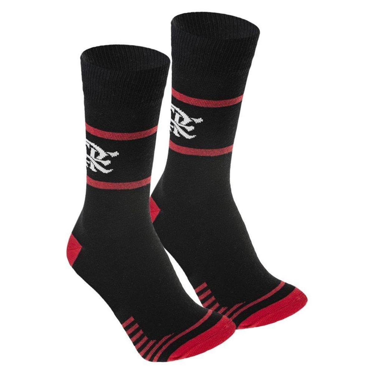 Meia Rikam Casual Flamengo Masculina - Preto | Netshoes