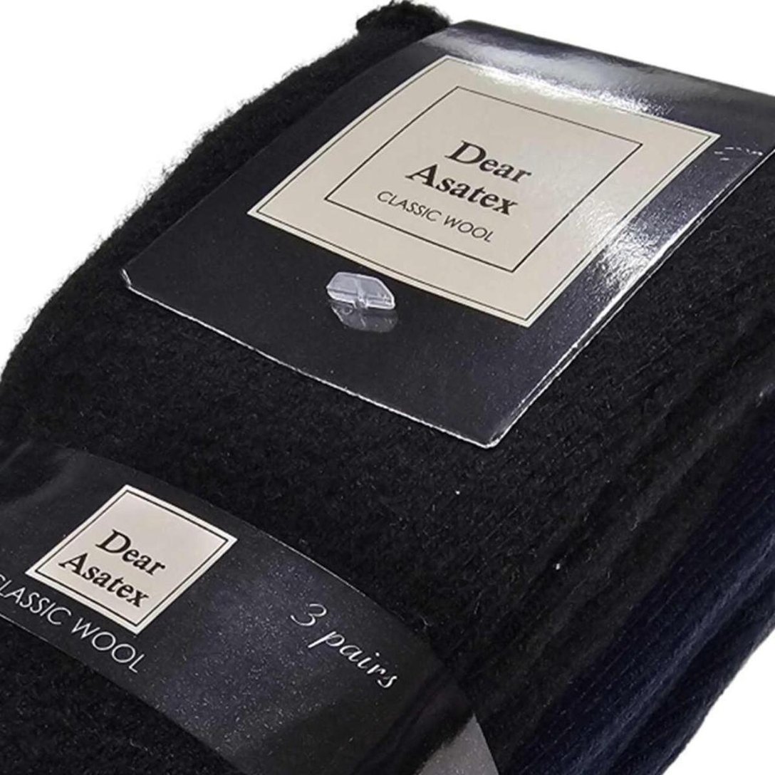 Meia Térmica Asatex Classic Wool Unissex Frio Intenso Cores Kit 3 Pares ...